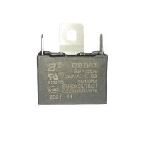 China CBB61 AC Fan Motor Run 250V 2.0UF Capacitor Straight Lug C-Class 3000 Hours for sale