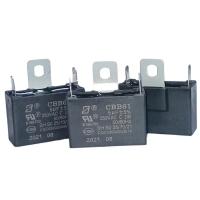 China CBB61 Motor Run Capacitor 250V 5.0UF Celling Fan Capacitor 187 Terminal 3000 Hours for sale