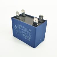 China 4+4uF 450v CBB61 Self Healing Black Epoxy Air Conditioning Fan Capacitory for sale