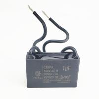 China CBB61 Air Conditioner Fan Capacitor 450V 1.0mfd 100 Line Length Self-Healing for sale