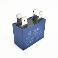 China 450V 3.0UF Fan Motor Run Capacitor CBB61 Four Quick Connect Terminal Protected 10000AFC for sale