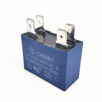 China 450V 3.0UF Fan Motor Run Capacitor CBB61 Four Quick Connect Terminal Protected 10000AFC for sale