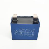 China CBB61 500V 6.0mfd Cooker Hood Capacitor With Bend Quick Connector for sale