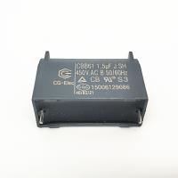 China CBB61 450V 1.5UF film capacitor motor run capacitor Protected 10000AFC S3 for sale