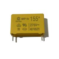 China PFI -Capacitors .3.3uf  MKP-X2 Blue Polypropylene Capacitor With CQC for sale