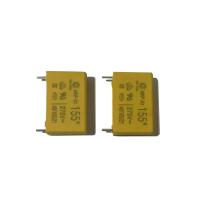 China PFI -Capacitors .3.3uf  MKP-X2 Blue Polypropylene Capacitor With CQC for sale