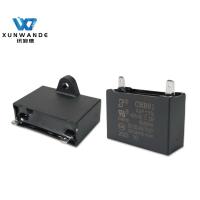 China CBB61 Fan Capacitor 187 Terminal Motor Run Capacitor 450V 4.0UF Self Healing for sale