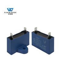 China CBB61 450V 1.0UF Air Conditioner Fan Capacitor Blue RoHs B-Class S3 Film Capacitor for sale