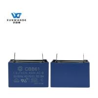 China Cbb61 Ceiling Fan Capacitor 450V 1.8UF Blue RoHs Quick-connect Terminals Capacitor for sale