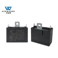 China CBB61 Fan Capacitor 450V 5UF B-Class 40 / 85 / 21 Straight Lug Celling Fan for sale