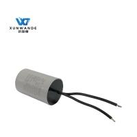 China Air Conditioner Fan Capacitor CBB60 450V 3.5UF Grey Plastic Shell 50 / 60HZ RoHS for sale