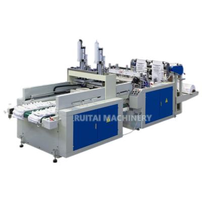 China Fully Automatic Shopping Plastic Bag Making Machine For t-shirt Bag for sale