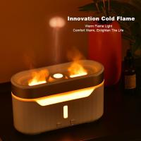 China 2023 Flame Water Atomization Jellyfish Fog Humidifier 300ML USB Desktop Essential Oil Aroma Diffuser with Atmosphere Light for sale
