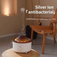 China Volcanic Jellyfish Humidifier 450ml USB Portable Ultrasonic Mist Sprayer with LED Lighting Effects for sale