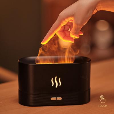 China Homefish OEM 180ml Simulation Flame Aroma Diffuser Humidifier with 25dB Quiet Operation and USB Power for sale