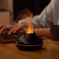 China 130ml RGB Flame Aroma Diffuser with 3D Colorful Lighting and 6-9 Hour Operation Time for sale