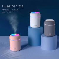 China USB Portable Car Humidifier with 300ml Capacity and 7-Color LED Light | 7.8×7.8×12cm Compact Design for sale