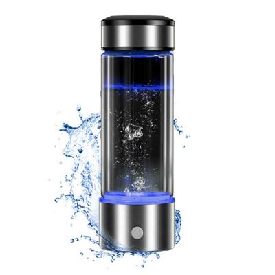 China Homefish Glass Hydrogen Generator Water Bottle with SPE PEM Technology - 800-1200 PPB Hydrogen Content, DC 5V Operation for sale