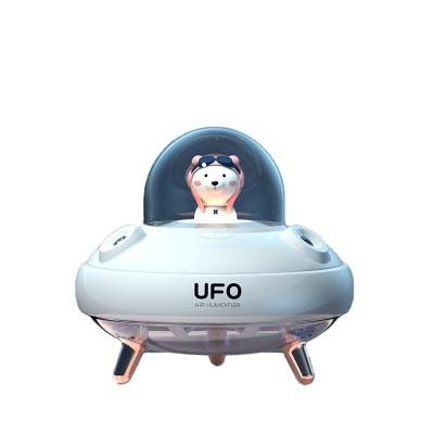 China HOMEFISH UFO Humidifier 400ml Capacity with Dual Nozzles, USB Rechargeable and 6-Hour Runtime for sale