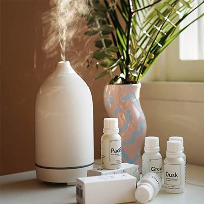 China HOMEFISH 100ml Ceramic Ultrasonic Aroma Diffuser Essential Oil Diffuser 12W Quiet Cool Mist Humidifier for sale