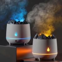 China 400ml Flame Aroma Diffuser Portable Humidifier with USB Power and Dual Mode Operation for Essential Oil Aromatherapy for sale