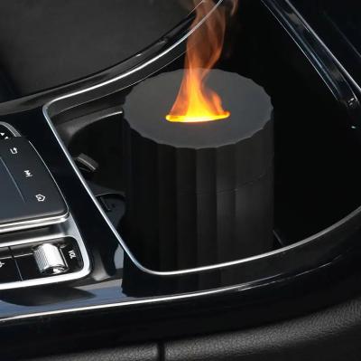 China 100ml Simulation Flame Car Diffuser Humidifier Type-C Portable Aroma for Home Office for sale