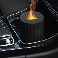 China HOMEFISH 100ml Flame Car Diffuser Humidifier Portable Aroma Diffuser Type-C USB for sale