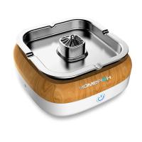 China Homefish Stainless Steel Electric Ashtray Air Purifier with HEPA Filter, 4000mAh Battery & 8M Negative Ions for sale