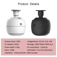 China HOMEFISH X500 Ceiling Scent Diffuser Machine - 2600 sq.ft Coverage, 250ml Capacity, WIFI/Bluetooth Control for sale