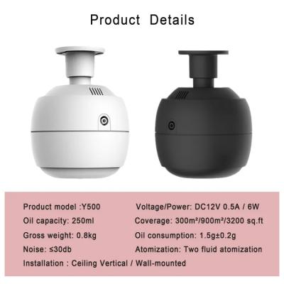 China HOMEFISH X500 Ceiling Scent Diffuser Machine - 2600 sq.ft Coverage, 250ml Capacity, WIFI/Bluetooth Control for sale