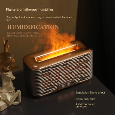 China Flame Aromatherapy Humidifier with 630g Weight and 13×12×14.2cm Dimensions - USB Nano Mist Machine for sale