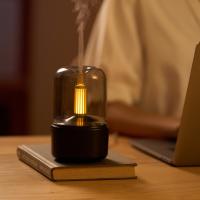 China USB Candlelight Aromatherapy Humidifier with Flame Effect 257×70×75mm 450g Portable Diffuser for sale