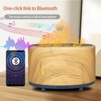 China Tranquil Flame Humidifier with Bluetooth Remote Control 150ml Capacity LED Aromatherapy for Home Office for sale