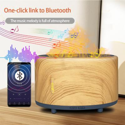 China Tranquil Flame Humidifier with Bluetooth Remote Control 150ml Capacity LED Aromatherapy for Home Office for sale