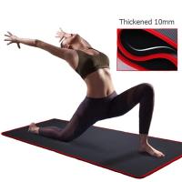 China 10mm Thickened Yoga Exercise Mat / Non Slip Gym Fitness Mat With Yoga Bag & Strap for sale