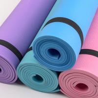 China Indoor Exercise Fitness Yoga Mat EVA Foam Yoga Mat 4MM Thick Non Slip Thick Exercise Mats for sale