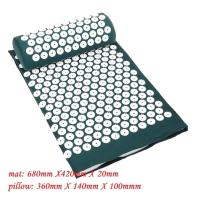 China Acupressure Relieve Stress Back Spike Mat , Yoga Massage Mat With Pillow for sale