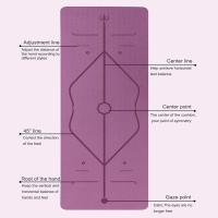 China Eco Friendly TPE Fitness Yoga Mat Double Layer Non Slip Sport Carpet Pads for sale