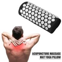 China Massager Cushions Lotus Acupressure Mat Pillow Head Neck Anti Stress Needle Massager for sale