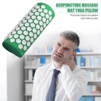 China Massager Cushions Lotus Acupressure Mat Pillow Head Neck Anti Stress Needle Massager for sale