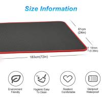 China Non Slip	Fitness Yoga Mat Extra Thick Yoga Mat 10mm NRB Material For Men / Women for sale