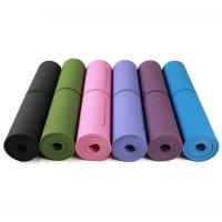 China Non Slip Fitness Yoga Mat / TPE Yoga Mat Pilates Gym Exercise Sport Living Room Pads for sale