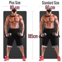 China Men Fitness Yoga Mat , Thick Fitness Mat Large Size NBR Non Slip Exercise Mat With Bandages for sale