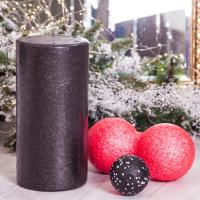 China Gym Fitness Yoga Foam Roller Peanut Ball Set Pilates Block Peanut Massage Roller Ball for sale