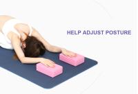 China Customized Yoga Exercise Blocks EVA Foam Yoga Blocks Stretching Aid Gym Pilates for sale