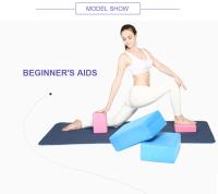 China Customized Yoga Exercise Blocks EVA Foam Yoga Blocks Stretching Aid Gym Pilates for sale