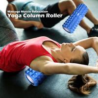 China Hollow Yoga Roller Pilates Fitness Foam Roller Muscle Relaxation Training Equipment for sale