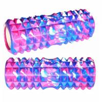China Hollow Yoga Roller Pilates Fitness Foam Roller Muscle Relaxation Training Equipment for sale