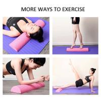 China vHigh Density Half Foam Roller , Body Massage Roller Fitness Equipment Balance Pad for sale