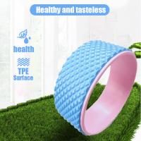 China Waist Shaping Yoga Roller Wheel Massage Yoga Wheel Back Training Yoga Circle for sale